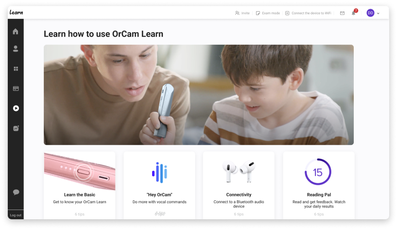 OrCam Learn | Revolutionary AI-Powered Reading and Learning Companion